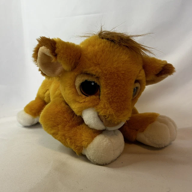 VINTAGE WALT DISNEY Lion King Simba Plush Toy Mattel 1993 Authentic Cub ...