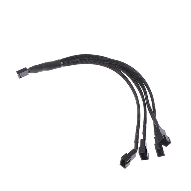 PWM FAN SPLITTER 4pin Adapter Cable 1 to 1 2 3 4 Computer CPU Fan ...