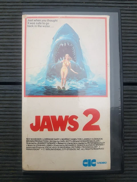 JAWS 2 VHS Video Cut Carton Box Ex Rental Pre Cert CIC £45.00 - PicClick UK