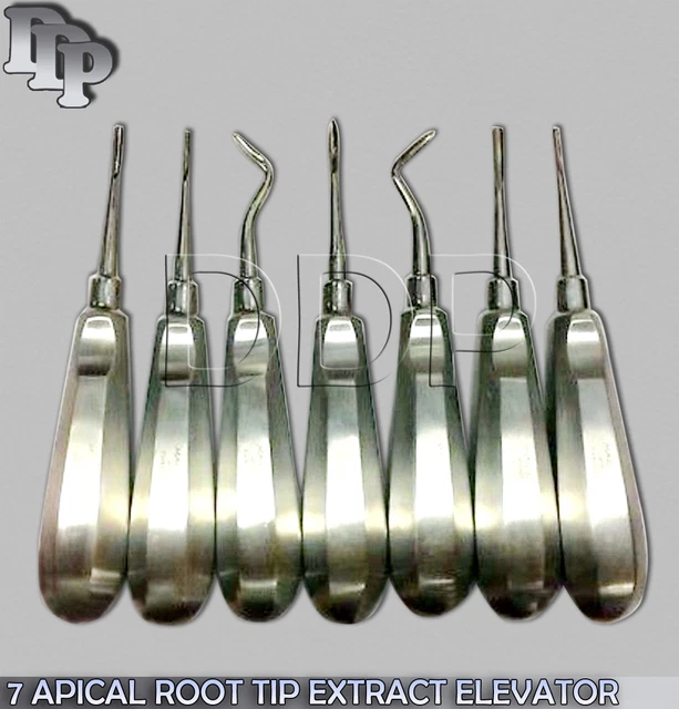 7 DENTAL SURGICAL Apical Root Tip Extract Elevator Kit Set £44.28 ...