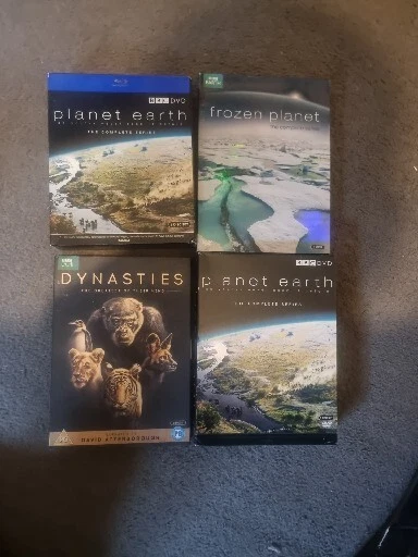 PLANET EARTH X2 1 Blueray. Frozen planet and dynasties 3 box sets ...