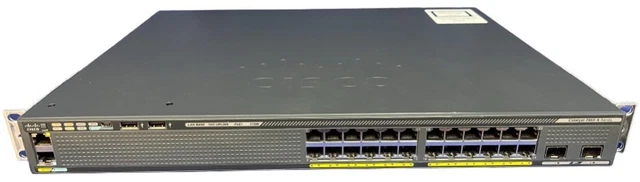 CISCO CATALYST 2960X WS-C2960X-24PD-L, 24 Port Gigabit Network Switch ...
