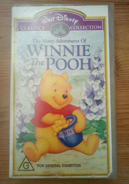 The Many Adventures Of Winnie The Pooh Rare Vhs Walt Disney Classic