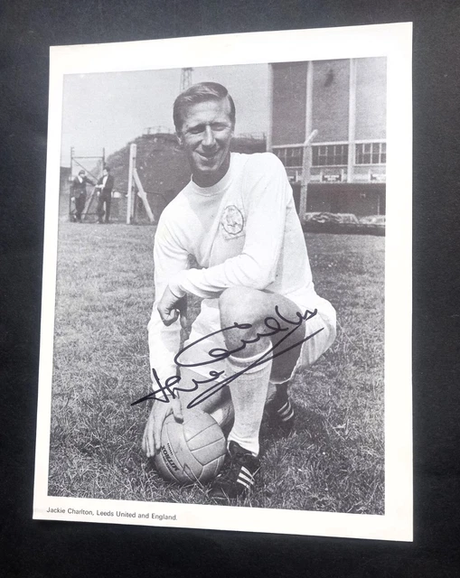 JACK CHARLTON LEEDS United, England World Cup 1966 signed full page ...