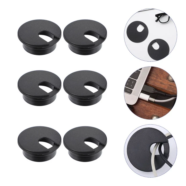12 PCS DESK Grommet Wire Hole Cover 35mm Desktop Cable Wire Organizer ...