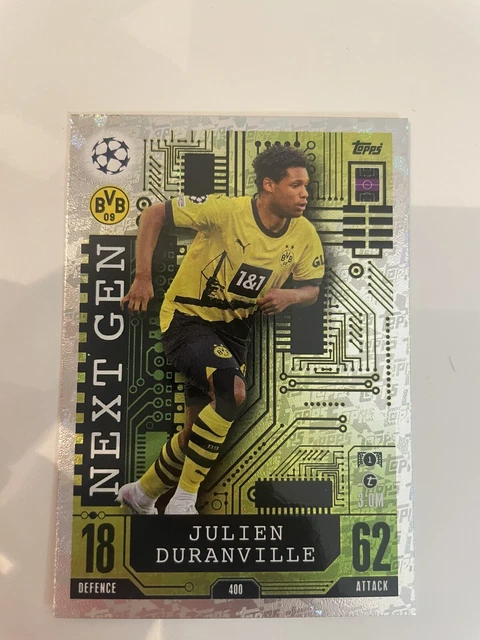 JULIEN DURANVILLE - NEXT GEN - Match Attax 2023/24 N°400 Borussia ...