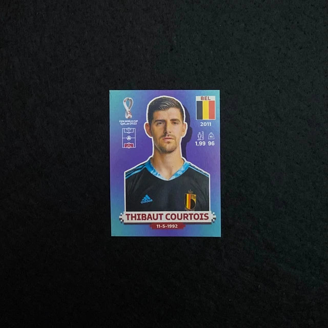 THIBAUT COURTOIS-BELGIUM-STICKER-PANINI-FIFA WOLRD Cup Qatar 2022-N.bel ...