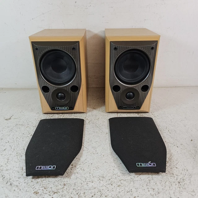 MISSION M70 Micro Bookshelf Hi-Fi Stereo Bass Reflex Speakers 75w 8ohm ...
