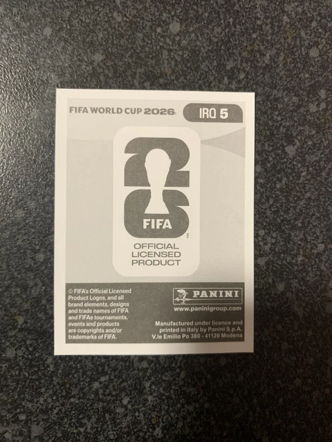 PANINI FIFA WORLD Cup 2026 Akam Hashem Sticker IRQ 5 £1.16 - PicClick UK