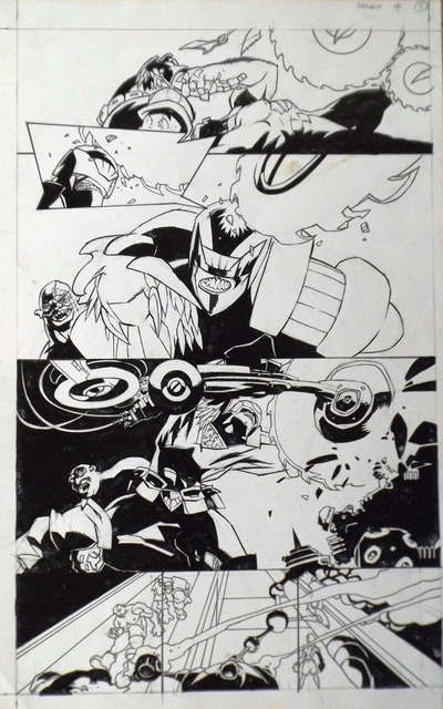 2000AD JUDGE DREDD Siku original artwork. Judge Dredd Meatmonger £250. ...