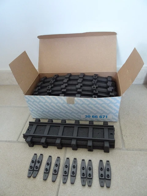 PLAYMOBIL RC TRAIN RAIL 8 COURBE 2 DROITE straight curve Track jouet ...