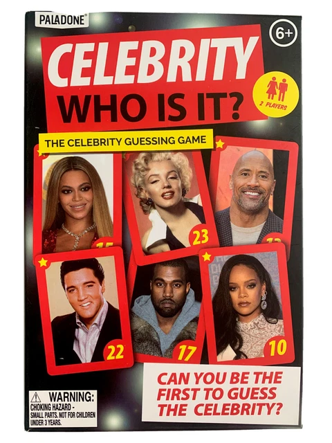THE CELEBRITY GUESSING Game: Celebrity Who Is It? Board Game Fun ...