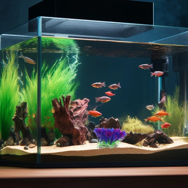 FISH TANK PLANTS Betta Accessories Aquarium Decor Artificial Plastic ...