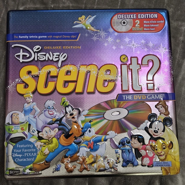 DISNEY SCENE IT? Deluxe Collectors Tin Edition Board Game 2 DVDs 2005 ...