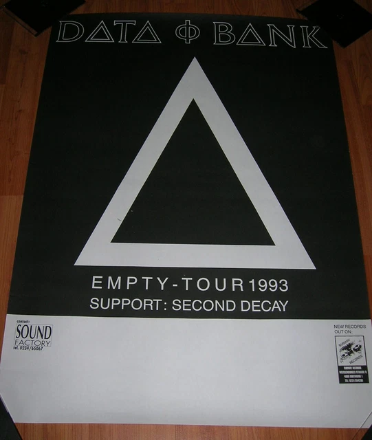 DATA BANK A Poster Empty 1993 ebm indus Depeche mode Skinny puppy ...