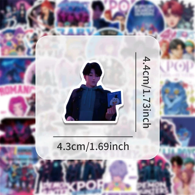 50PCS KPOP DEMON Hunters Stickers Huntrix Saja Boys Rumi Jinu Mira Zoey ...