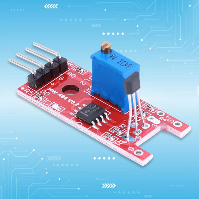 Ky 024 Speed Sensor Module 4pin Hall Effect Magnetic Sensor For Arduino