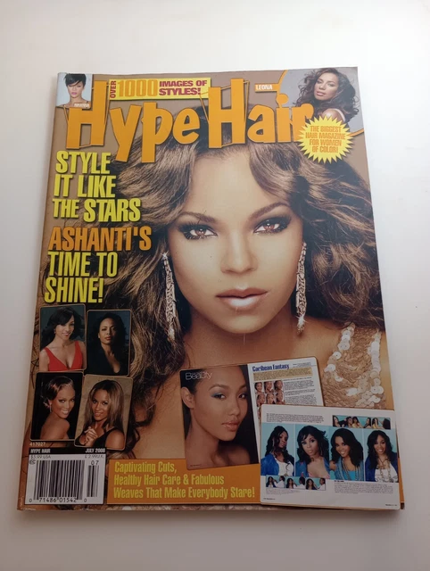 HYPE BLACK HAIR Magazine July 2008 Ashanti Rihanna Leona African ...