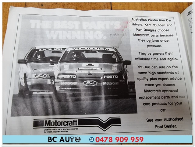 FORD ED FALCON Fairmont Owners Service Manual Log Book Handbook 1993 ...