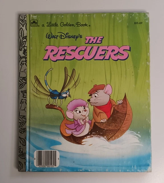 WALT DISNEY THE Rescuers Little Golden Book 1977 1st Edition Hardcover ...