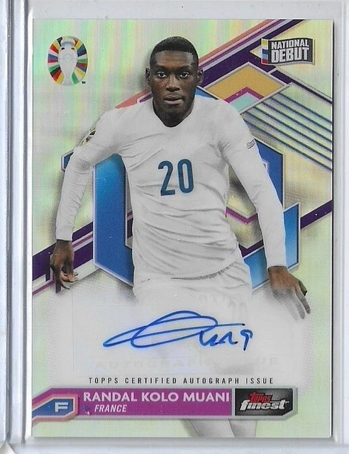 2023 TOPPS FINEST Euro 2024 Randal Kolo Muani #BCA-KM Rifrattore Auto ... 2023 TOPPS FINEST Euro 2024 Randal Kolo Muani #BCA-KM Rifrattore Auto ...