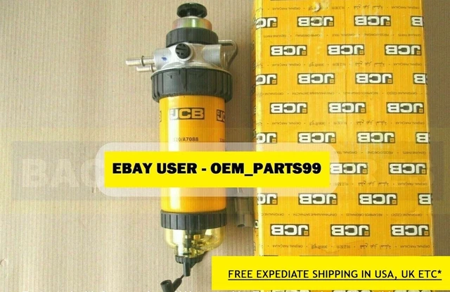 GENUINE JCB FUEL Filter Assembly - 30 (Part# 320/A7088 320/07068) EUR ...