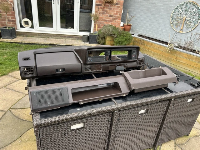 VW GOLF MK1 dashboard And Under tray Vents Ect Brown Rare Complete £249 ...