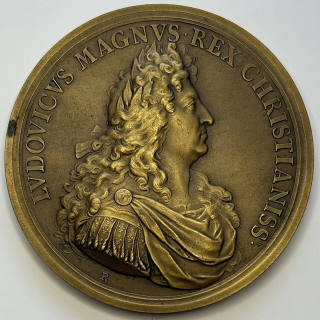 FRANCE - MÉDAILLE Louis XIV - Fama Virtutis - Mauger F. - Bronze EUR ...
