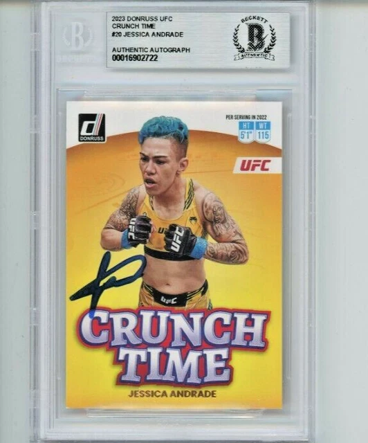 JESSICA ANDRADE AUTO Crunch Time BAS BGS 2023 Donruss UFC ON-Card ...
