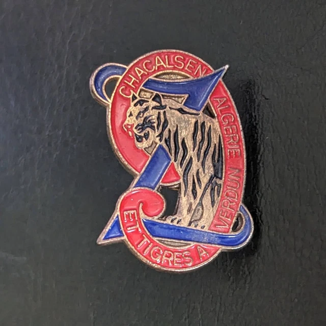 PINS INSIGNE MILITAIRE 9e Regiment de Zouaves Tigre Algerie Verdun ...