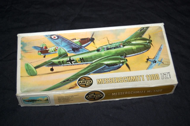 AIRFIX 1/72 SCALE Messerschmitt Bf 110 C/D Zerstorer Model Kit 1976 ...
