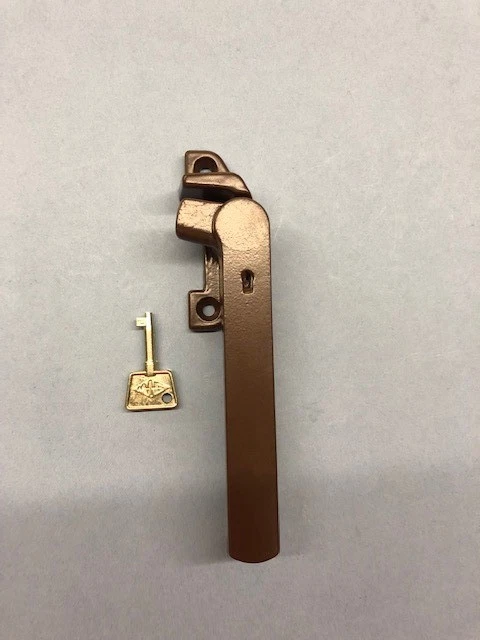JOHN CARR WINDOW handle RH Brown Locking (suit timber / wooden frames ...