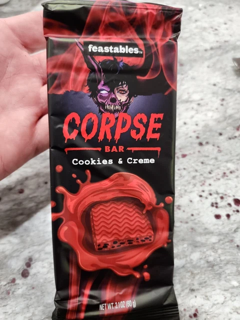 MRBEAST FEASTABLES CORPSE COOKIES & CREME Chocolate Bar £18.32 ...