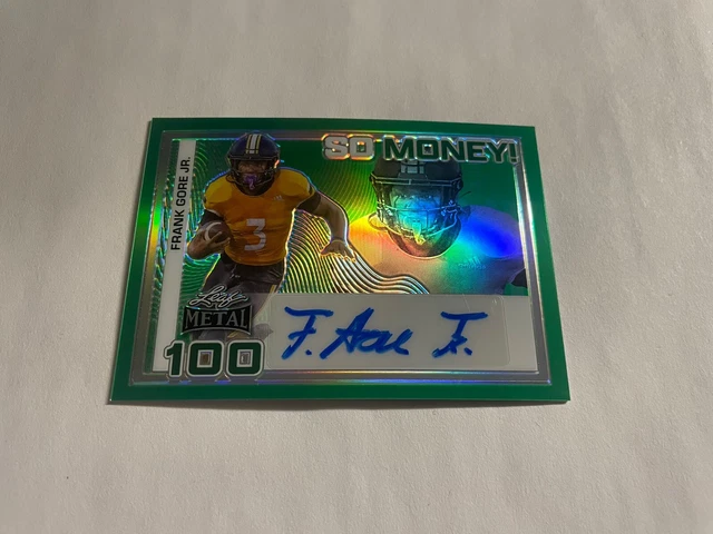 FRANK GORE JR 2024 Leaf Metal Draft So Money Rookie Auto #d/5 South ...