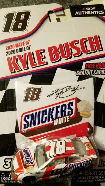 KYLE BUSCH #18 Snickers White NASCAR Authentics 2020 Wave 7 $3.99 ...
