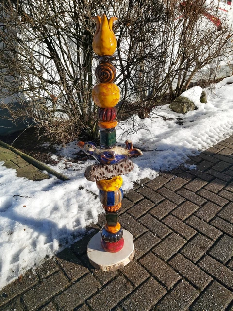 ROSENKUGEL, KERAMIK-UNIKAT, Elch, Handarbeit , EUR 9,90 - PicClick DE