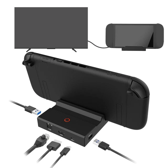 FOR NINTENDO SWITCH 2 TV Docking Station Charging Dock Stand 4K HDMI ...