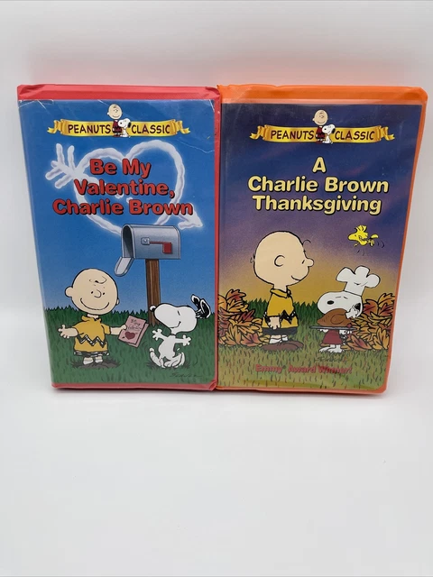 PEANUTS CHARLIE BROWN Clamshell VHS Lot Be My Valentine Thanksgiving £ ...