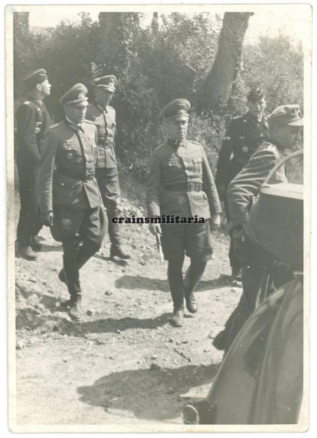 ORIG. FOTO GENERAL ERWIN ROMMEL mit Panzer Offiziere TDB PVA in ...