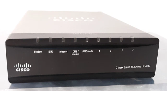 CISCO SMALL BUSINESS RV042 V03 Gigabit WAN Router NO AC *AS IS* $79.99 ...