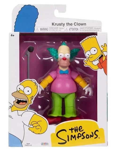 JAKKS PACIFIC THE Simpsons Wave 2 Figura Krusty el Payaso 5" Nueva ...