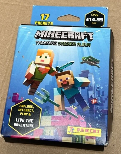 MOJANG STUDIOS MINECRAFT Treasure Sticker Album: 17 Pack £4.99 ...