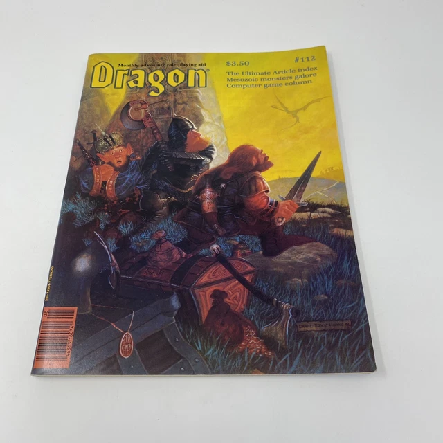 DRAGON MAGAZINE (TSR Dungeons & Dragons role-playing aid) issue 112 £7. ...