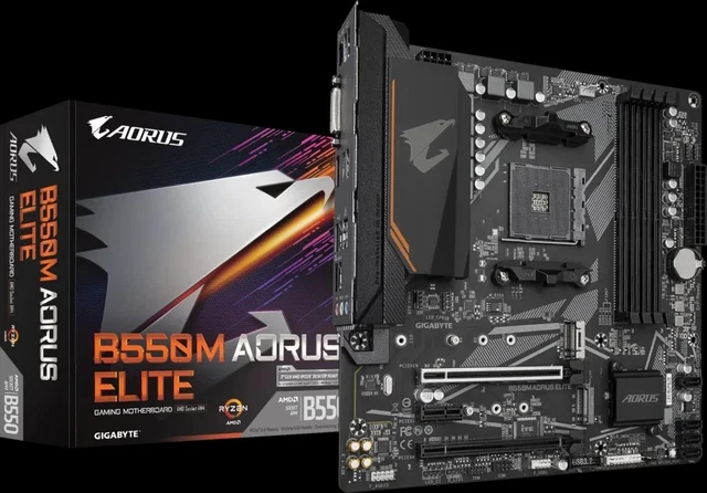 GIGABYTE B550M AORUS ELITE Socket AM4 AMD Motherboard. £78.85 - PicClick UK