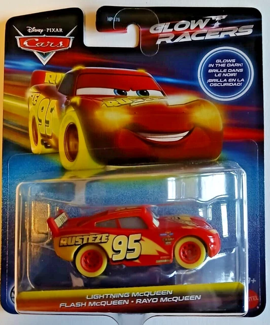 DISNEY PIXAR CARS Glow Racers Glow IN The Dark - Lightning Mcqueen ...