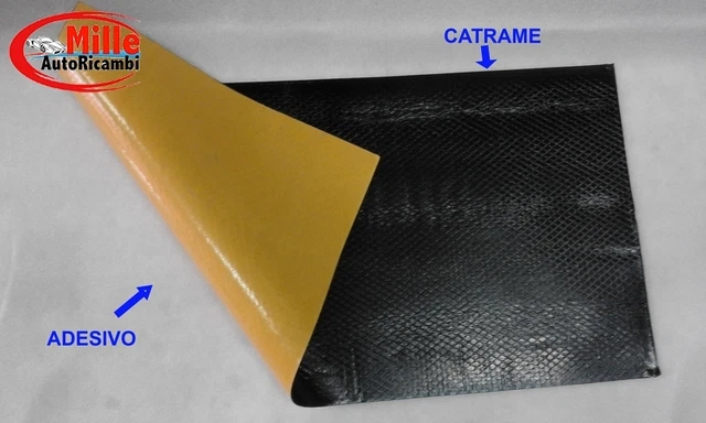 PANNELLO CATRAME ADESIVO 100X50 Per Auto Furgoni Vari Usi Antirombo ...
