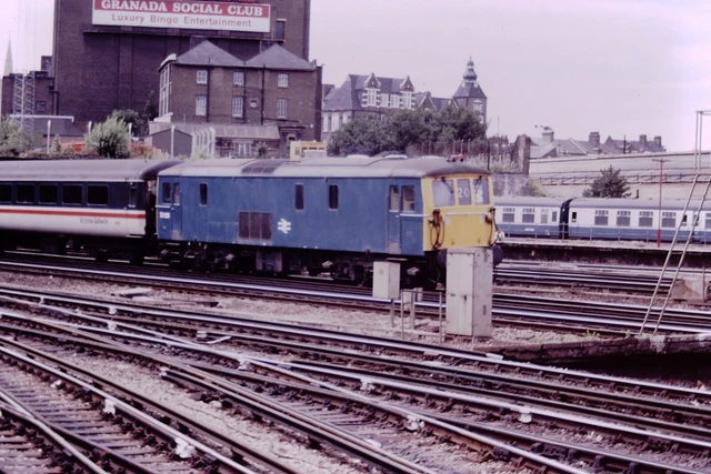 1980S BRITISH RAIL BR Diesel Electric Loco Class 73 Railway Slide Ref ...
