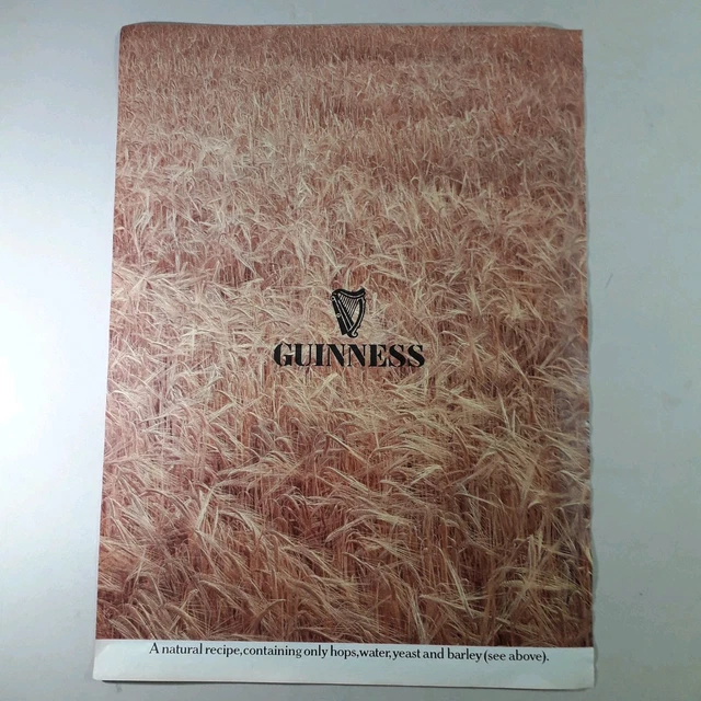 GUINNESS BARLEY FIELD 1975 Original Large Paper Magazine Advert £5.90 ...