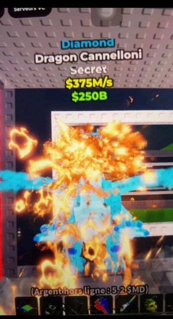 STEAL A BRAINROT Dragon Cannelloni Diamond 1.1B EUR 95,00 - PicClick FR