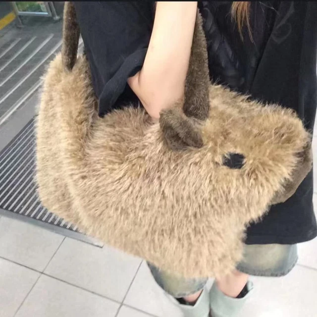 BIG CAPACITY CAPYBARA Plush Bag Capibala Capybara Shoulder Bag Adults ...